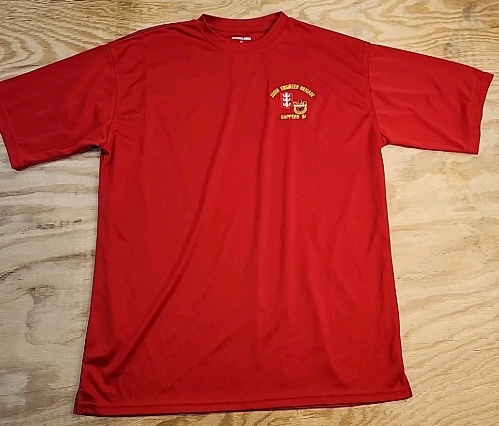 130th Engineers Brigade Logo Red Polyester Lightweigh… - Gem
