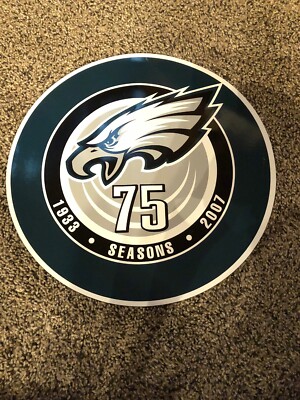 Philadelphia Eagles Large 75th Anniversary Magnet 2007 Rare 11.5 In | eBay