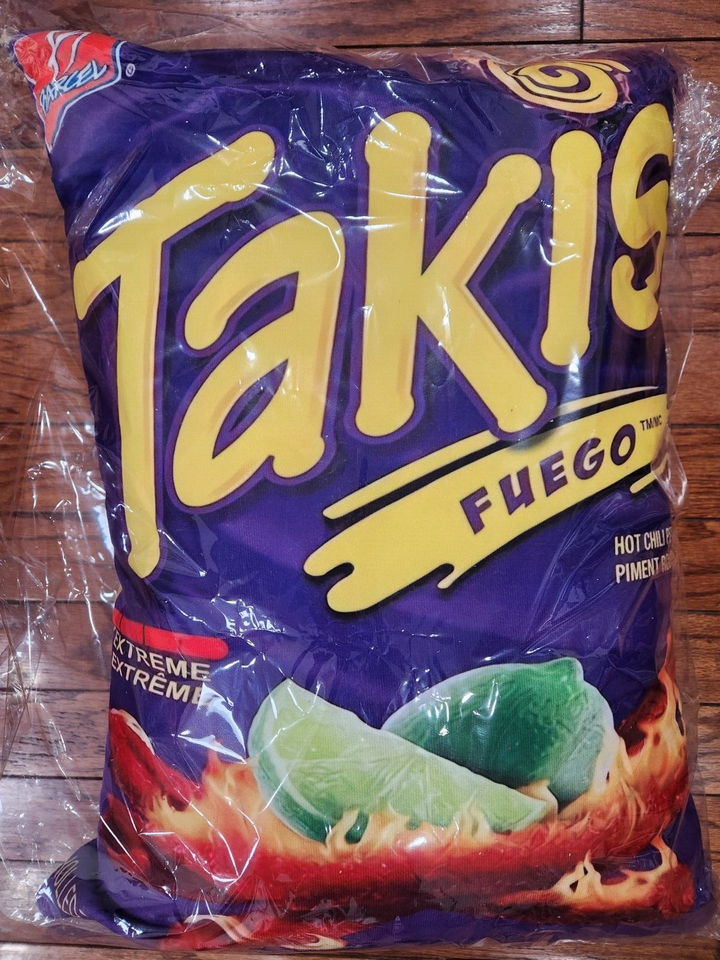 JUMBO DECORATIVE PILLOW TAKIS FUEGO 2 FT TALL BOTH SIDES PRINTED FULL ...