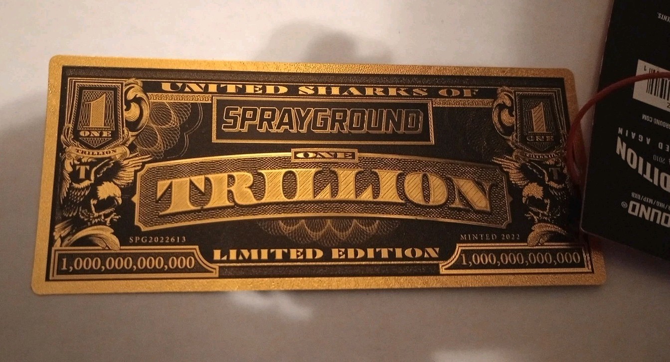 Sprayground 2 Golden Ticket Limited Edition Backpack Accessory And 1 ...