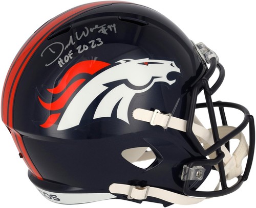 DeMarcus Ware Denver Broncos Signed Riddell Speed Replica Helmet w/HOF ...