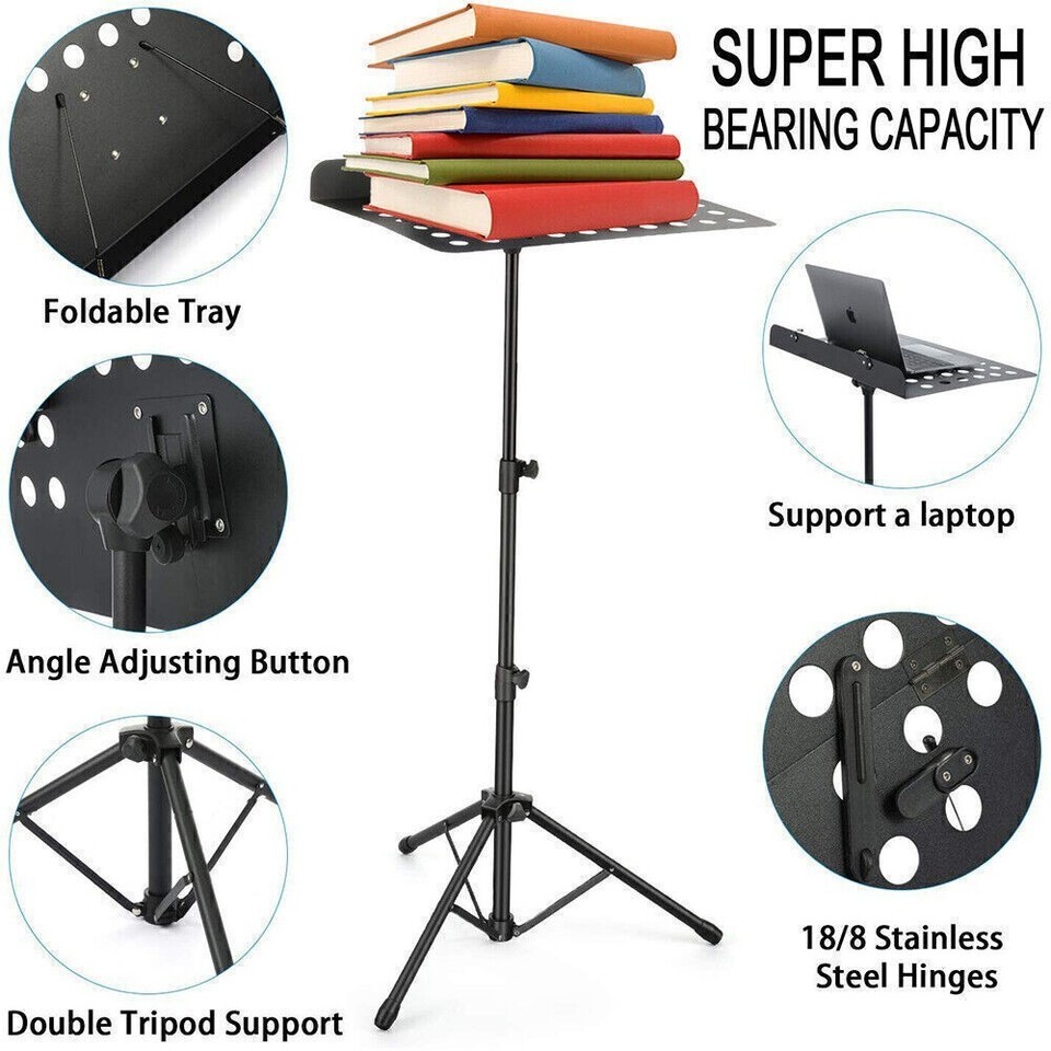 Sheet Music Stand-Metal Professional Portable Perforated Music Stand ...