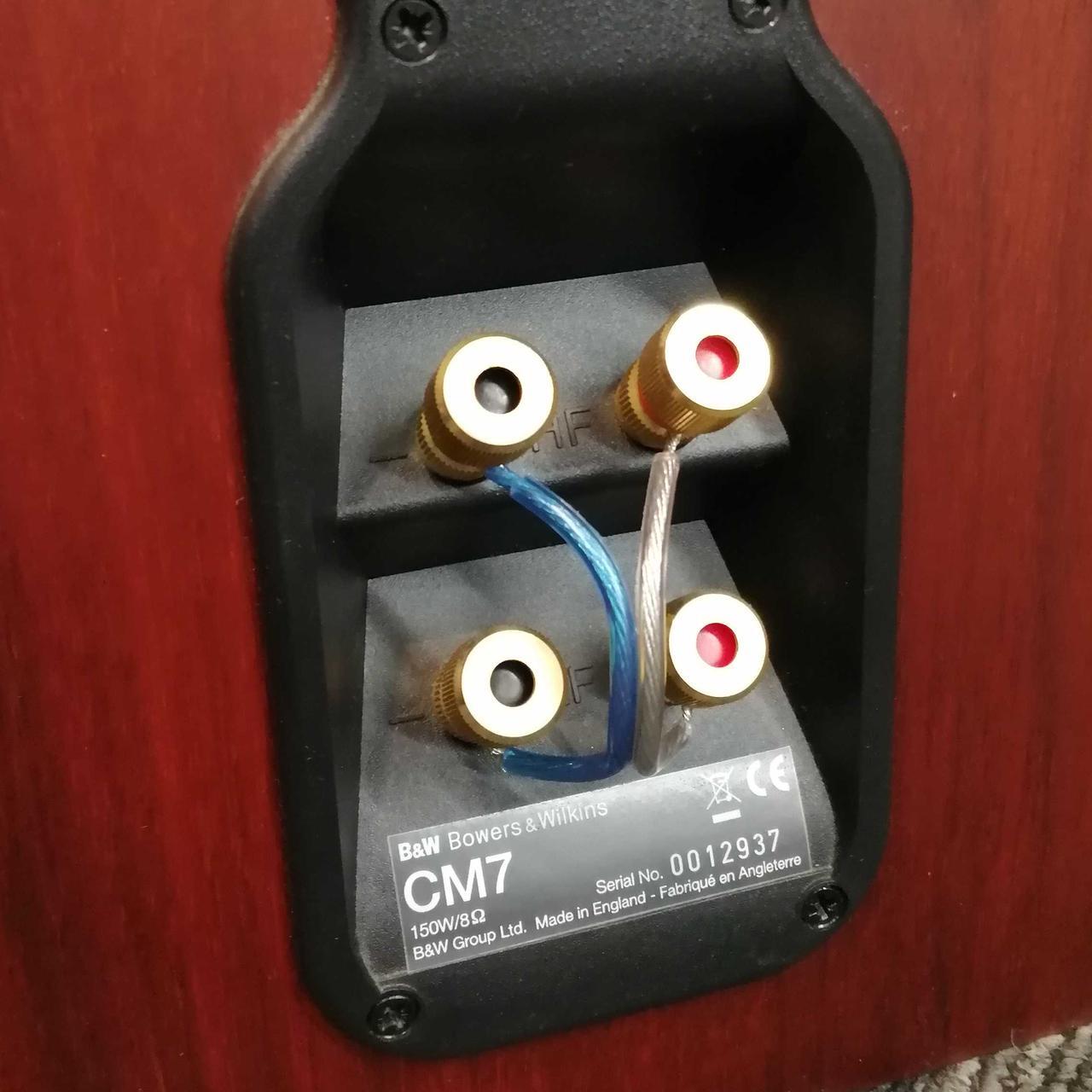 B&W Bowers Wilkins CM7 Floor Standing Speakers With Instructions Used ...