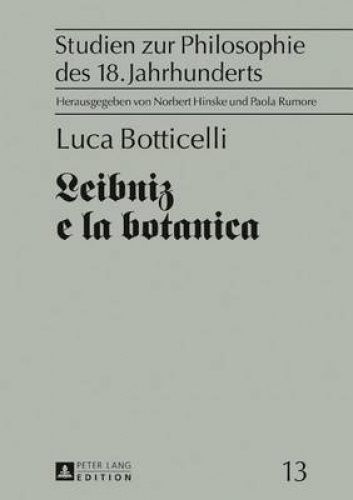 Leibniz E La Botanica by Luca Botticelli (Hardcover, 2016) for sale ...