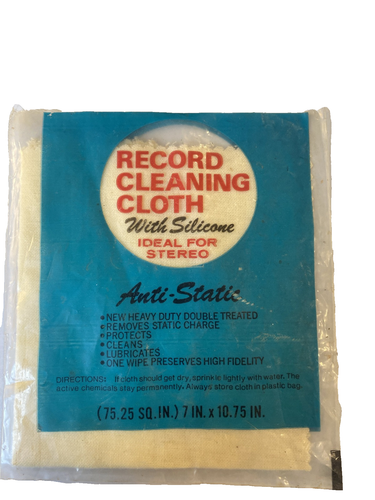 VINTAGE: Record Cleaning Cloth w/Silicone ~ Ideal for Stereo | eBay