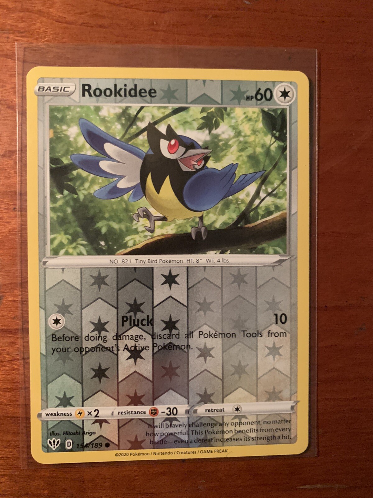 Rookidee 154/189 Reverse Holo Darkness Ablaze Pokemon Card | eBay