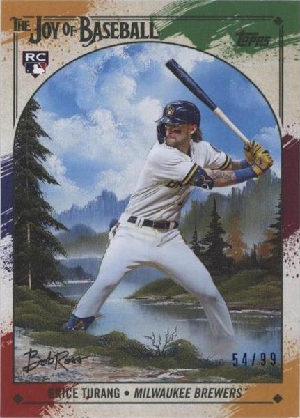 2023 Topps X Bob Ross The Joy of Baseball - Paint Splatter Canvas #60 ...