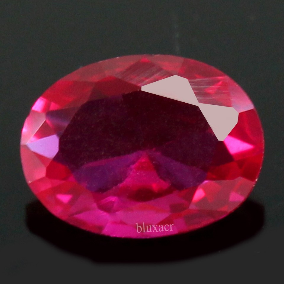 Certified Natural Tanzania Pigeon Blood Red Ruby 6x4 MM Oval Cut AAA+ ...