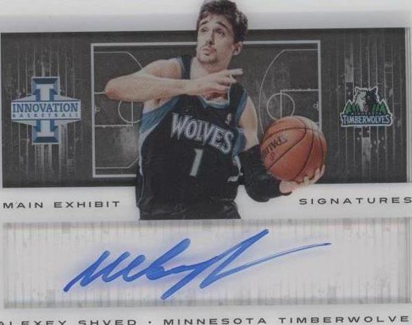 2013-14 Panini Innovation - Main Exhibit Signatures Alexey Shved #6 / ...