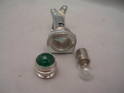 Tube Amp Vintage Style Pilot Light Assembly With Green Jewel & #47 Bulb ...