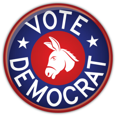 Vote Democrat USA Badge Politics Car Bumper Sticker Decal "SIZES" | eBay