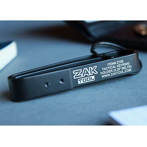 Police Zak Tool ZT55 Tactical Stealth Black Extreme Duty Key Ring ...
