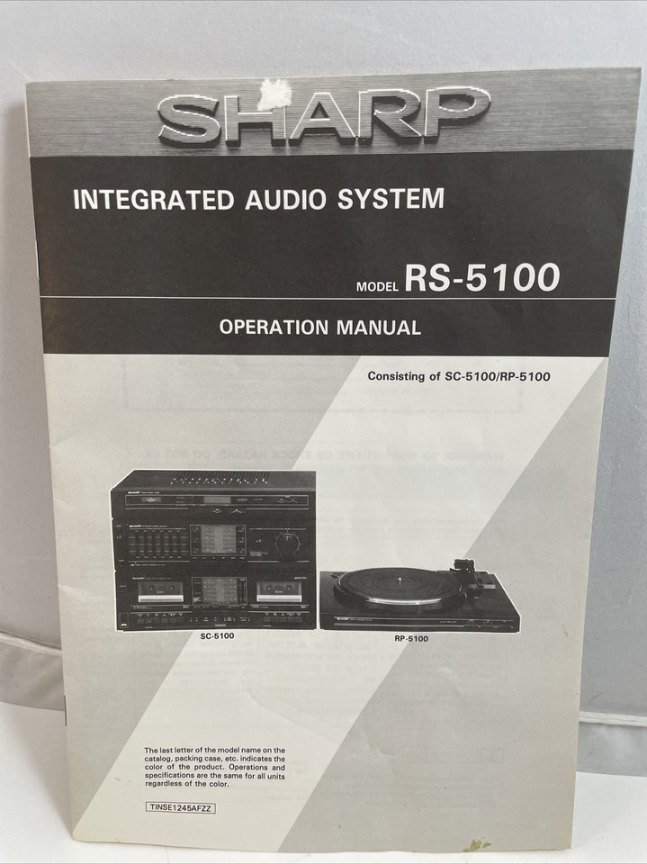 Sharp Stereo Turntable RP-5100(BK) New | eBay UK