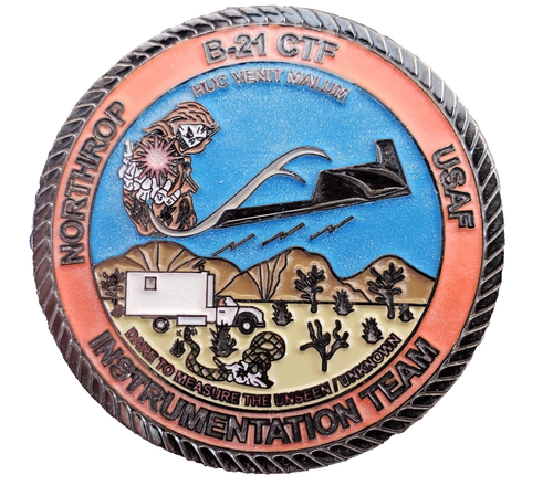 B-21 Raider Stealth Bomber Northrop 2" Challenge Coin Glow in the Dark ...
