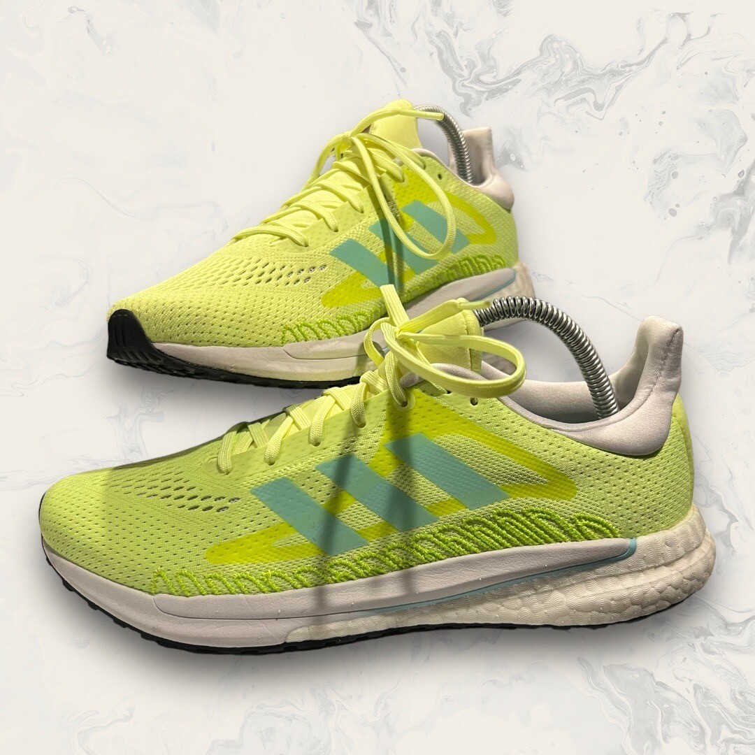 Adidas Solar Glide 3 Yellow Aqua Running Athletic Sho… - Gem