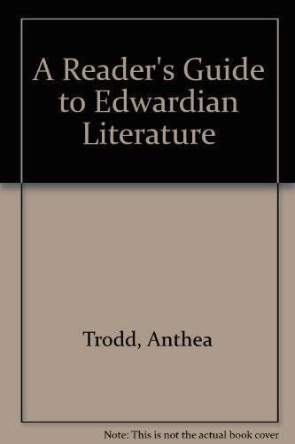A Readers Guide to Edwardian Literature - Paperback By Trodd, Anthea ...