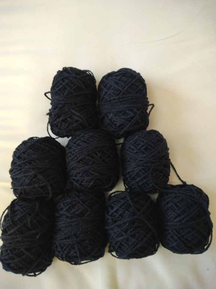 Aran Yarn - 9 x 50g Balls (450g) 100% Pure Wool in Navy | eBay UK