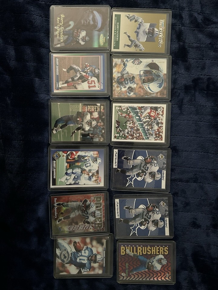 Barry Sanders 42 card lot (rare) Detroit Lions HOF | eBay