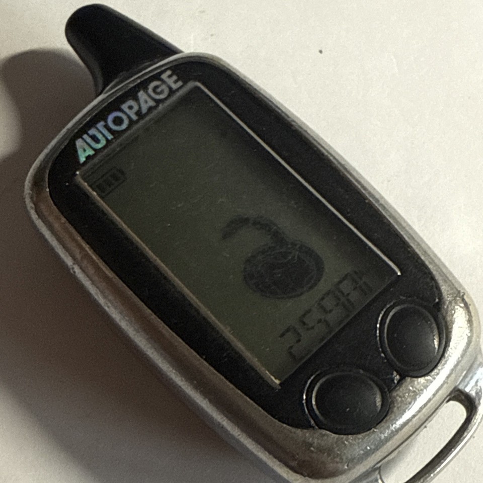 AUTOPAGE 2-WAY XT-74 LCD REMOTE START ALARM TRANSMITTER FOB H50TR30 ...