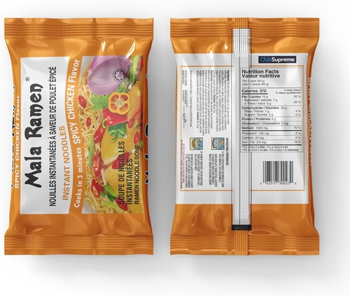 Delicious Mala Chicken Instant Noodles - 24 Packs of 85g - Ready in 3 ...