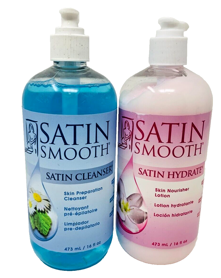 Lot 2 Satin Smooth Satin Cleanser Skin /Satin Hydrate Preparation ...