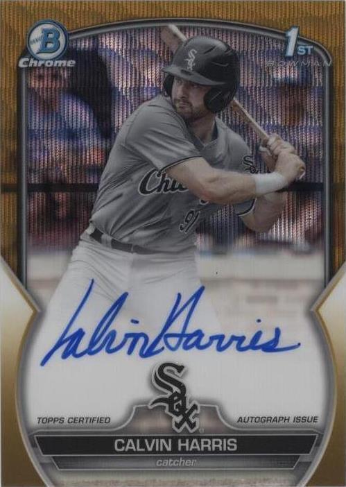 2023 Bowman Draft - Chrome Prospect Autographs Calvin Harris #CDA-CHA ...