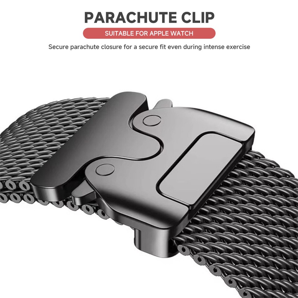 Titanium Milanese Loop Strap For Apple Watch Ultra 3 11 10 9 8 7 44/46 ...