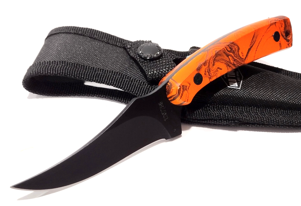 Schrade Old Timer Orange Sharpfinger Upswept Blade Hunting Skinning Knife-Sheath | eBay
