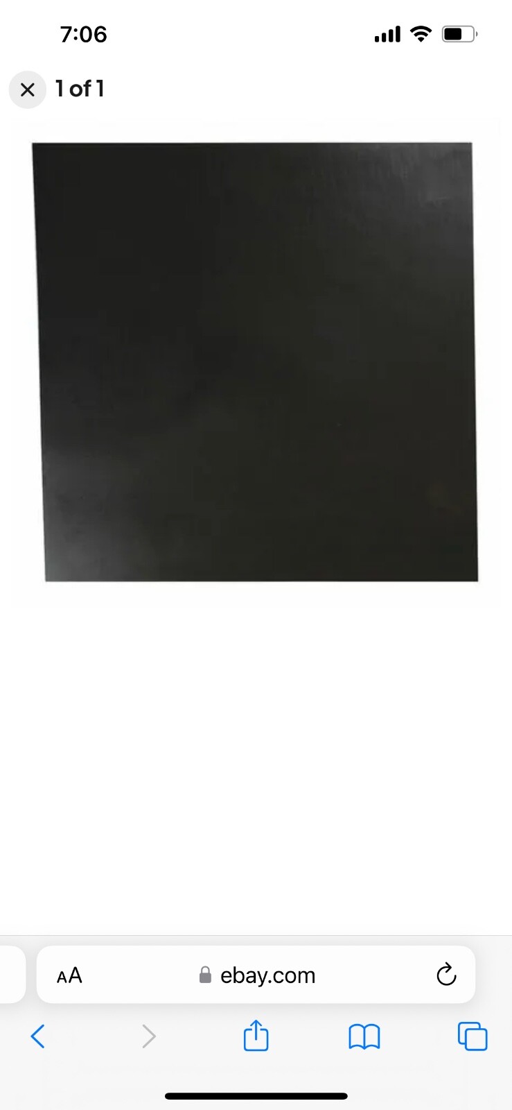 Viton ® Rubber Sheet FKM75 Fluoroelastomer Material 1/8" Thk x 12" x 12 ...