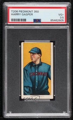 1909-11 T206 Piedmont 350 Back Harry Gaspar Harry Gasper PSA 3.5 | eBay
