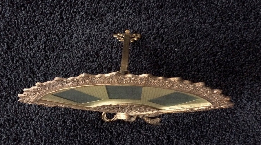 Victorian Fan Shaped Picture Frame - Bronze Finish - Vintage | eBay