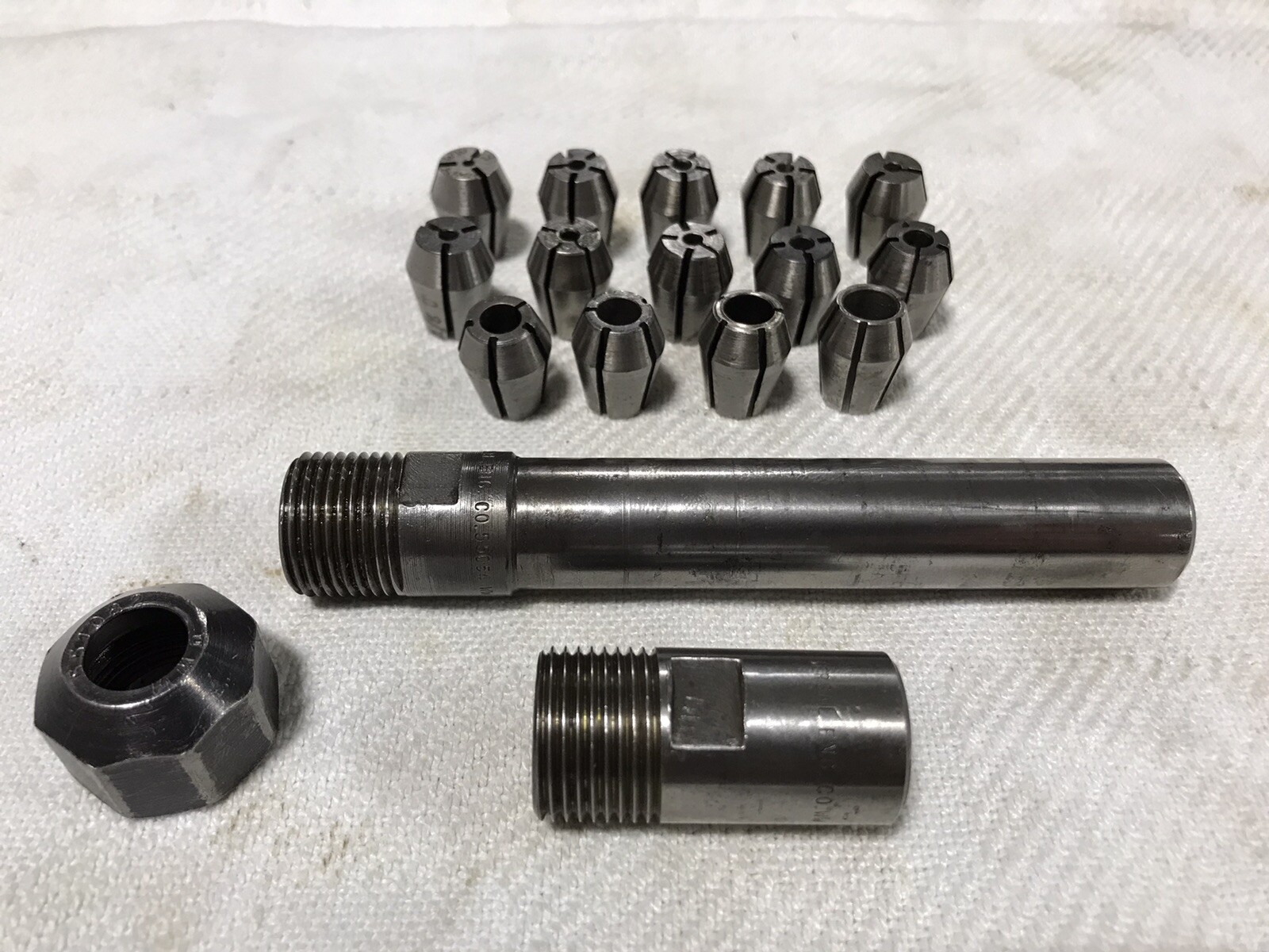 Universal Engineering WW Double Taper Collet Lot & Chuck Extensions ...