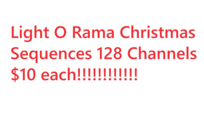 NEW Light O Rama Sequences Light O Rama Christmas Light Show Pick $10 ...