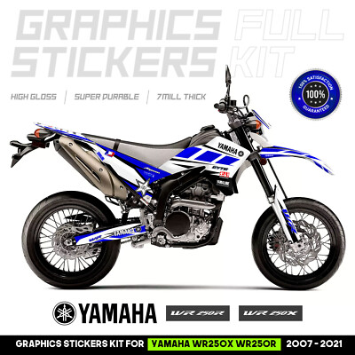 YAMAHA WR250X WR250R Graphics Decal Stickers Full Kit All Years (2008 ...
