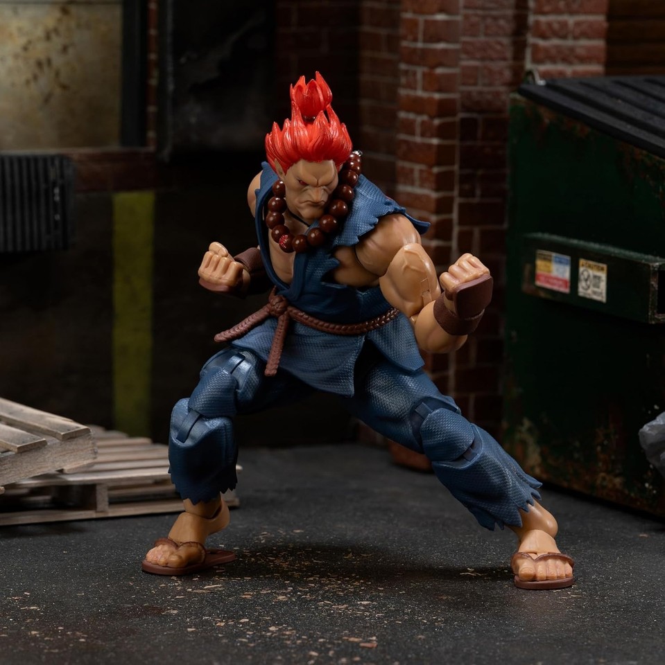 Jada Street Fighter II Akuma 1:12 Action Figure Toys, 6" Tall, 36717 In ...
