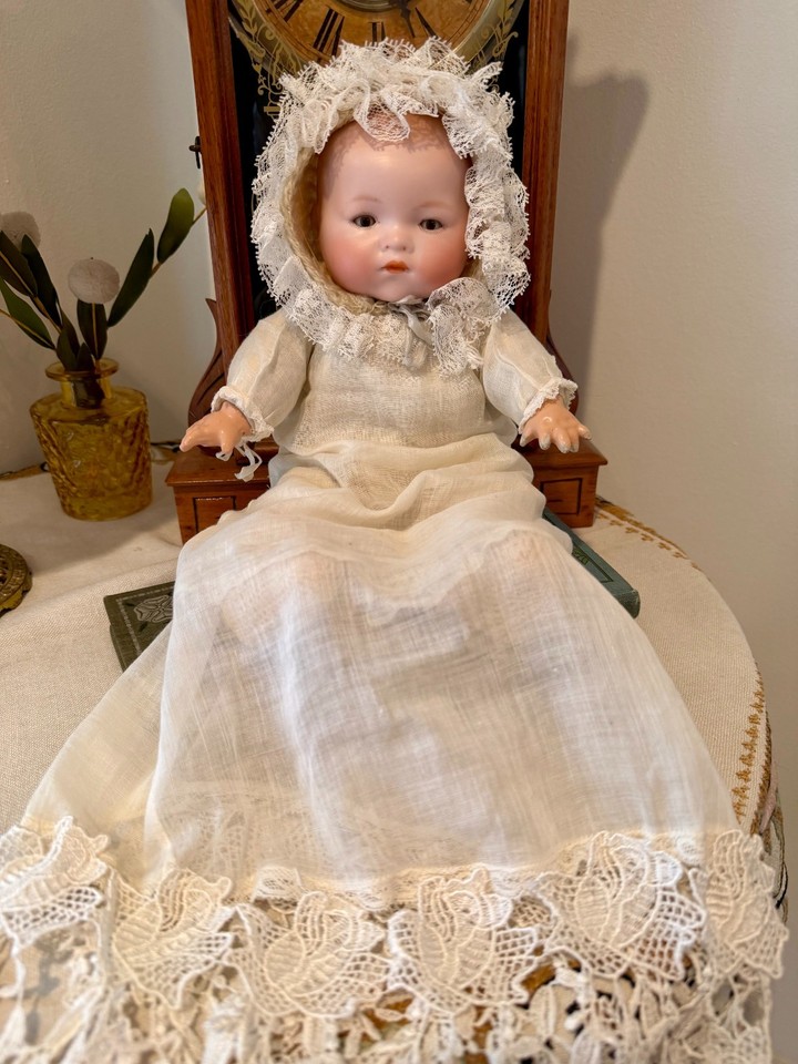 Armand Marseille 341 German Antique Baby Bisque Doll w/ Cryer & Antique ...