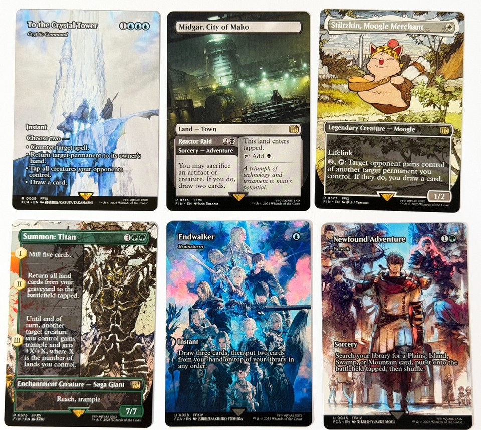 MTG Final Fantasy HUGE Bundle of cards Foils / Non Foils - Mythics ...