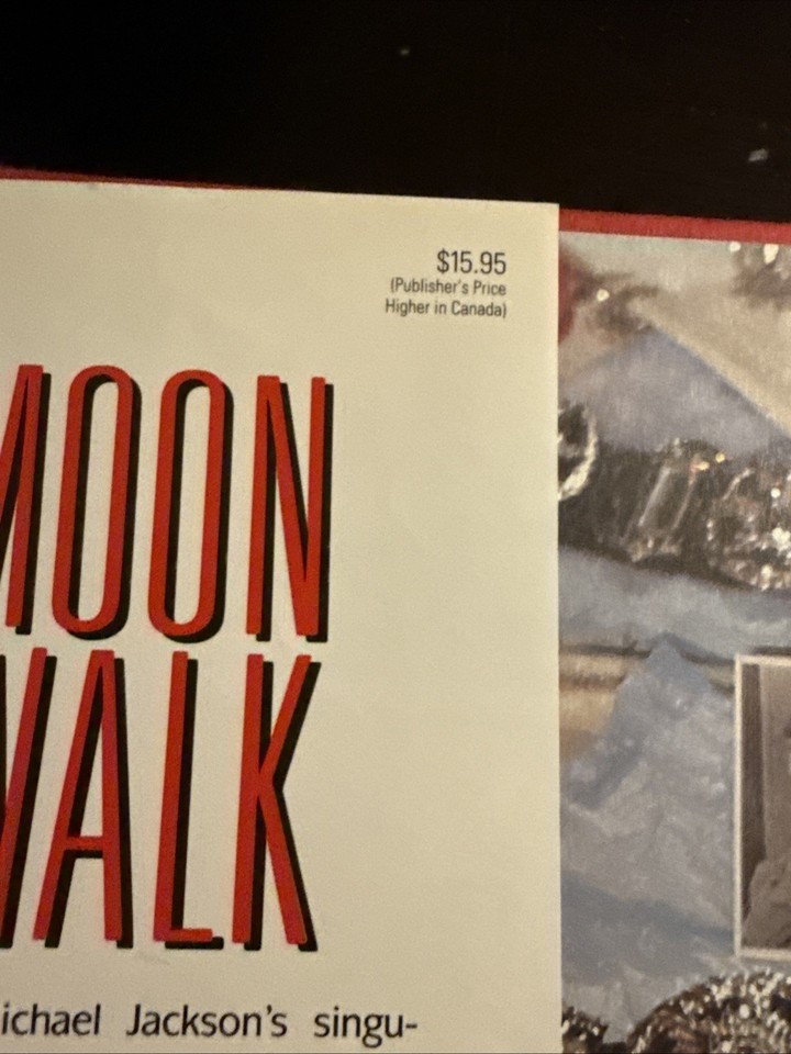 MOON WALK by Michael Jackson HCDJ Rare 1988 British First Ed. & Factory ...