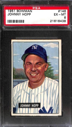 1951 BOWMAN #146 Johnny Hopp PSA 6 EX-MT 21616438 | eBay