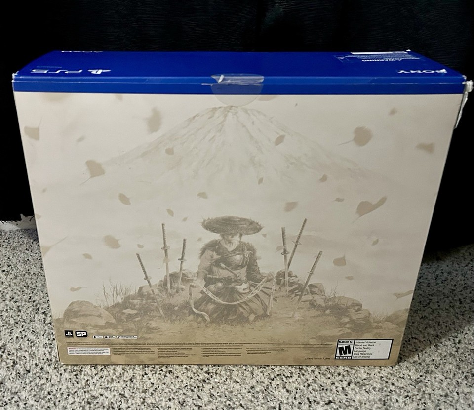 PLAYSTATION 5 CONSOLE BOX ONLY – GHOST OF YŌTEI GOLD LIMITED EDITION ...