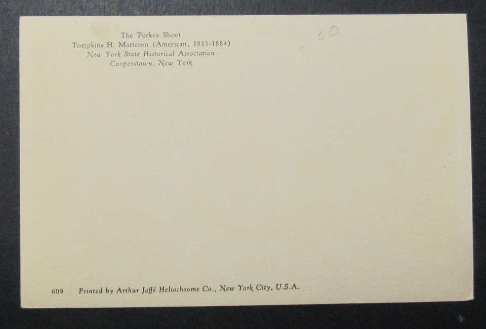 The Turkey Shoot by Tompkins Matteson Vintage Art Postcard Unposted | eBay
