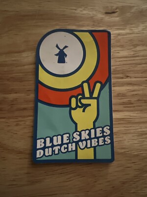 DUTCH BROS Coffee Sticker BLUE SKIES DUTCH Vibes Dutch Brothers Peace ...