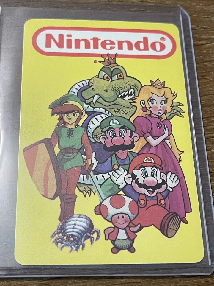 OFFICIAL LICENSED VINTAGE 1989 NINTENDO CARD GAME SUPER MARIO PLAYING ...