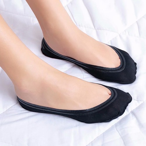 Women Lady Non-slip Heel Grip Low Cut No Show Socks Invisible Footlets ...