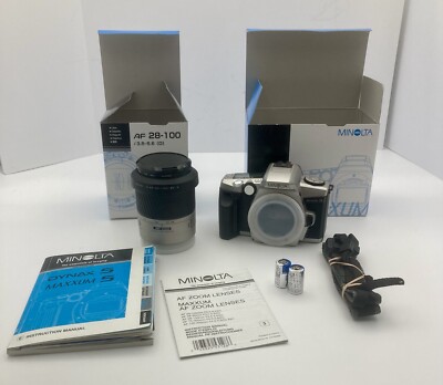Minolta Maxxum 5 Date w/AF 28-100mm f/3.5-5.6D lens ~ 35mm Film Camera ...