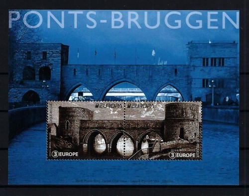[NIA82] Belgium NA36 Architecture Bridges MNH ** Souvenir 2017 SUPERB ...
