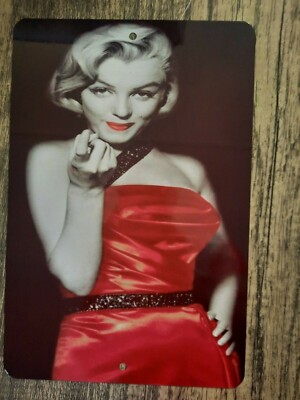 Marilyn Monroe Lady in Red 8x12 Metal Wall Sign | eBay