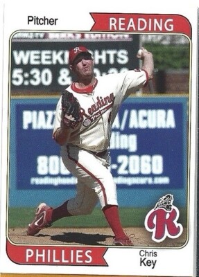 CHRIS KEY 2007 Reading card #15 Philadelphia Phillies | eBay