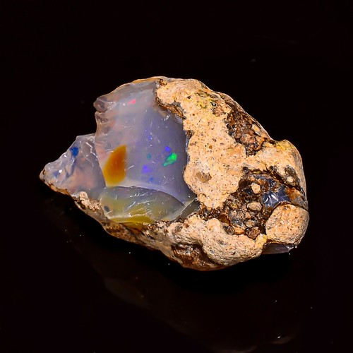 Éthiopien Opale Naturel Jeu De Couleur 25.30CTS 100% Gemme 16x29x14MM ...