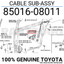 8501608011 Genuine Toyota CABLE SUB-ASSY 85016-08011 | eBay